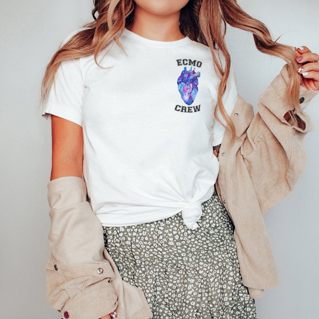 ECMO Crew Nurse T-shirt - ECMO Nursing Specialist Shirt - Cvicu ...