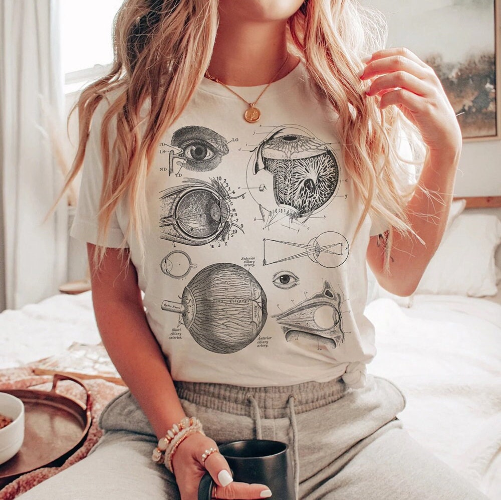 Eye Anatomy Shirt, Ophthalmology T-shirt, Eye Tshirt, Optometry ...