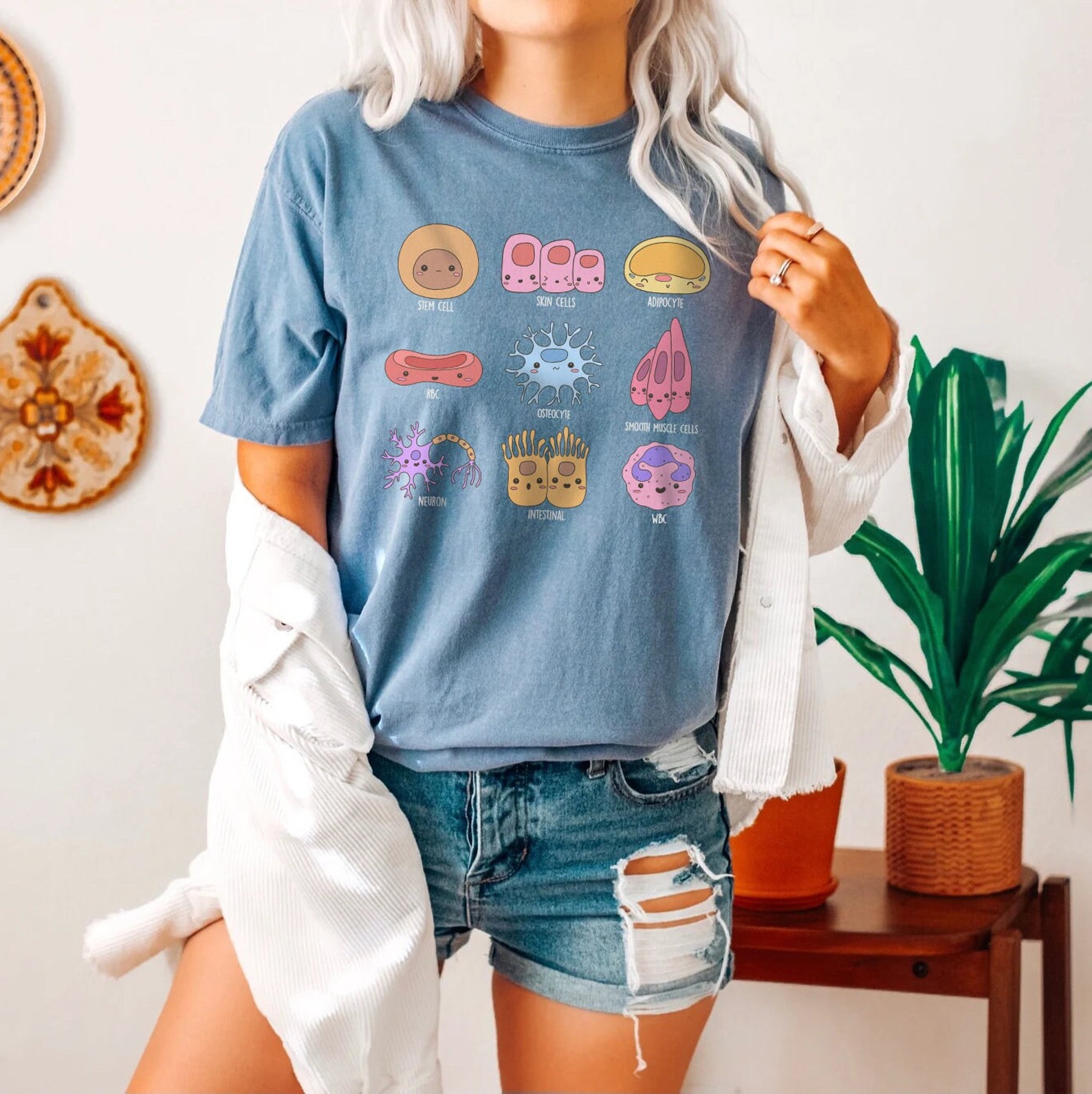Comfort Colors Body Cells T-shirt, Medical Lab Tech Shirt, Nurse ...