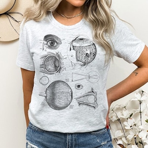 Eye Anatomy Shirt, Ophthalmology T-shirt, Eye Tshirt, Optometry ...