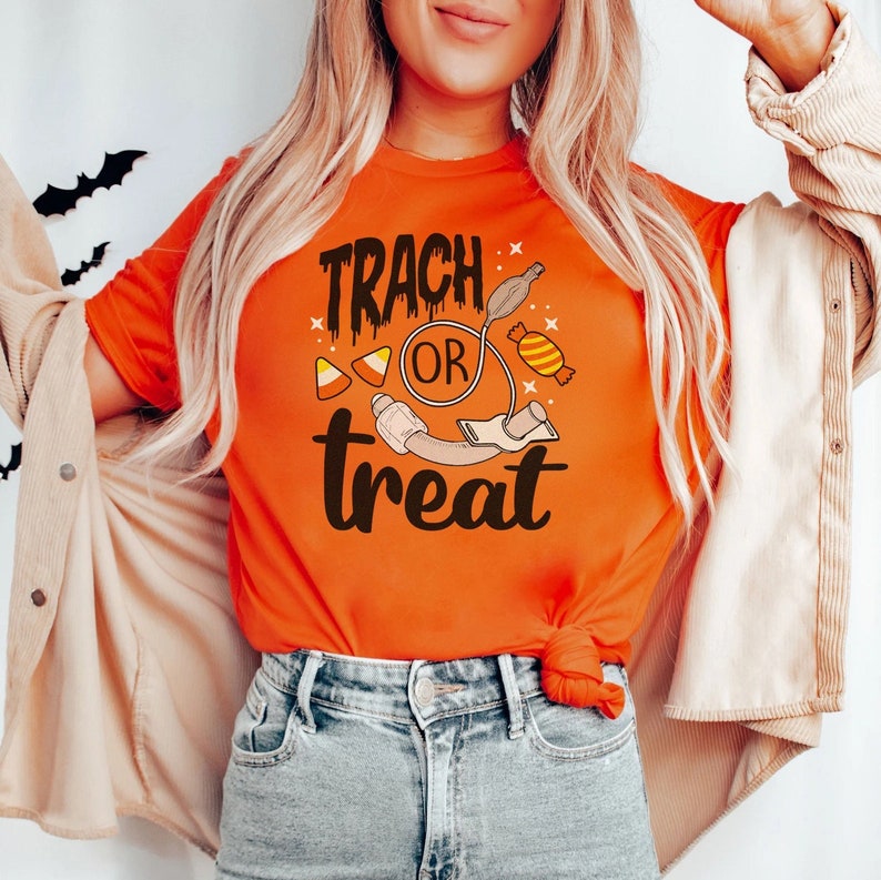 Nurse Respiratory Therapist Halloween Shirt Trach or Treat - Etsy