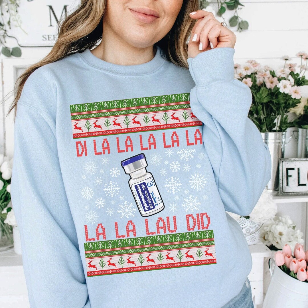 Pharmacist Nurse Ugly Christmas Sweater, Funny Xmas Sweatshirt for Er ...