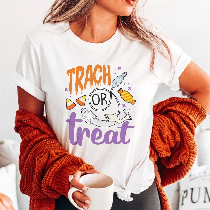 Nurse Respiratory Therapist Halloween Shirt Trach or Treat - Etsy