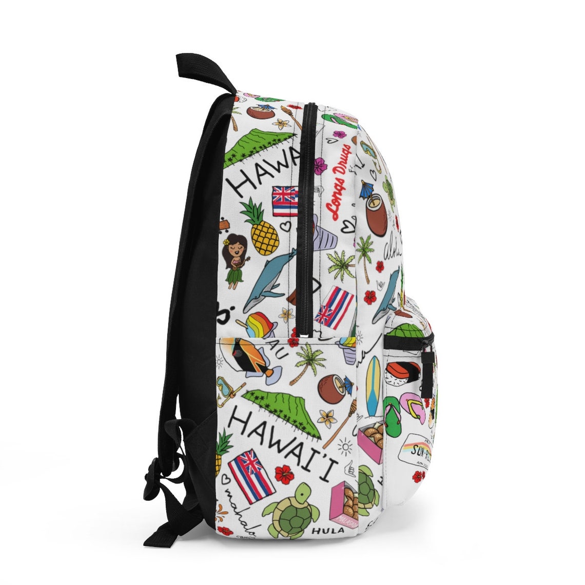 Hawaii Favorite Things Travel Backpack Cute Hawaiian Oahu - Etsy
