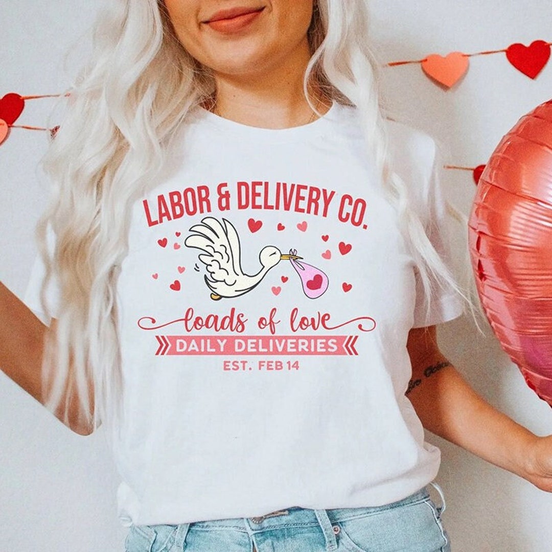 L&D Valentine's Day Shirt, Labor Delivery Co Nurse Rn Aide Tech ...