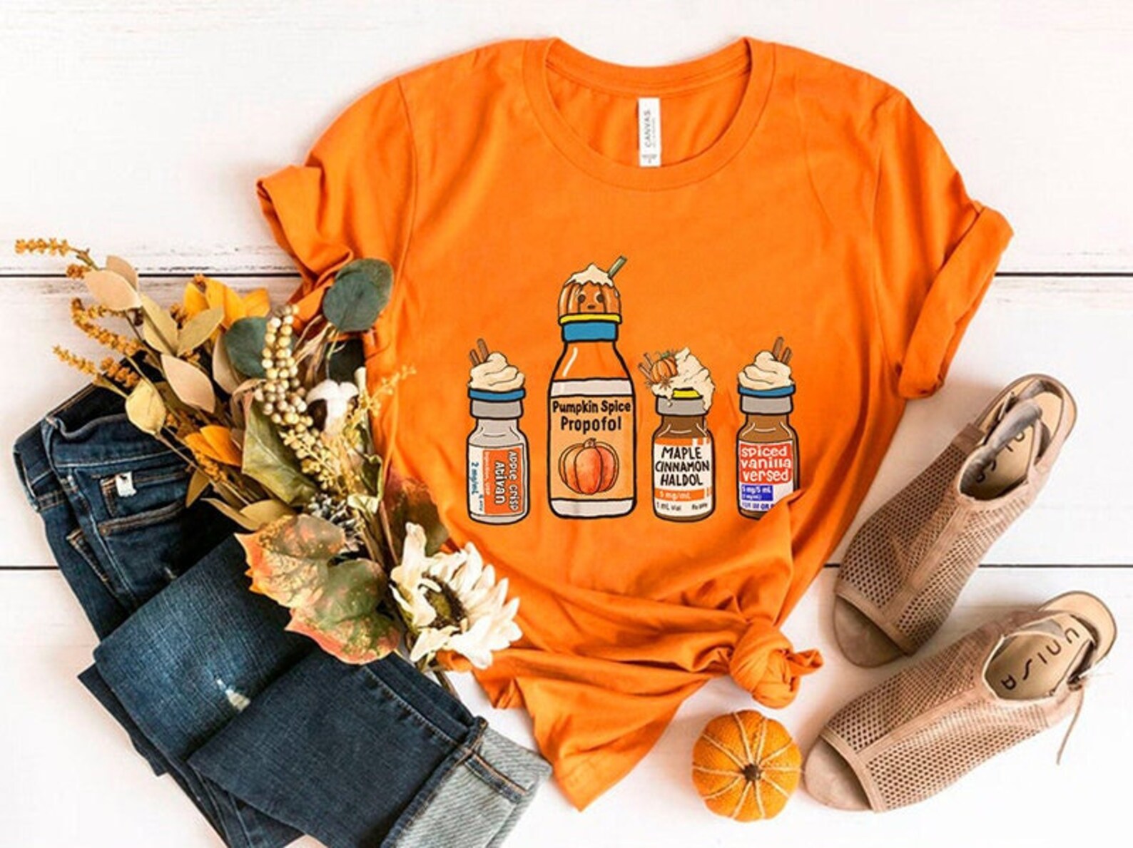 Fall Nurse Nursing T-shirt Funny Halloween Tee Crna Pacu ER - Etsy