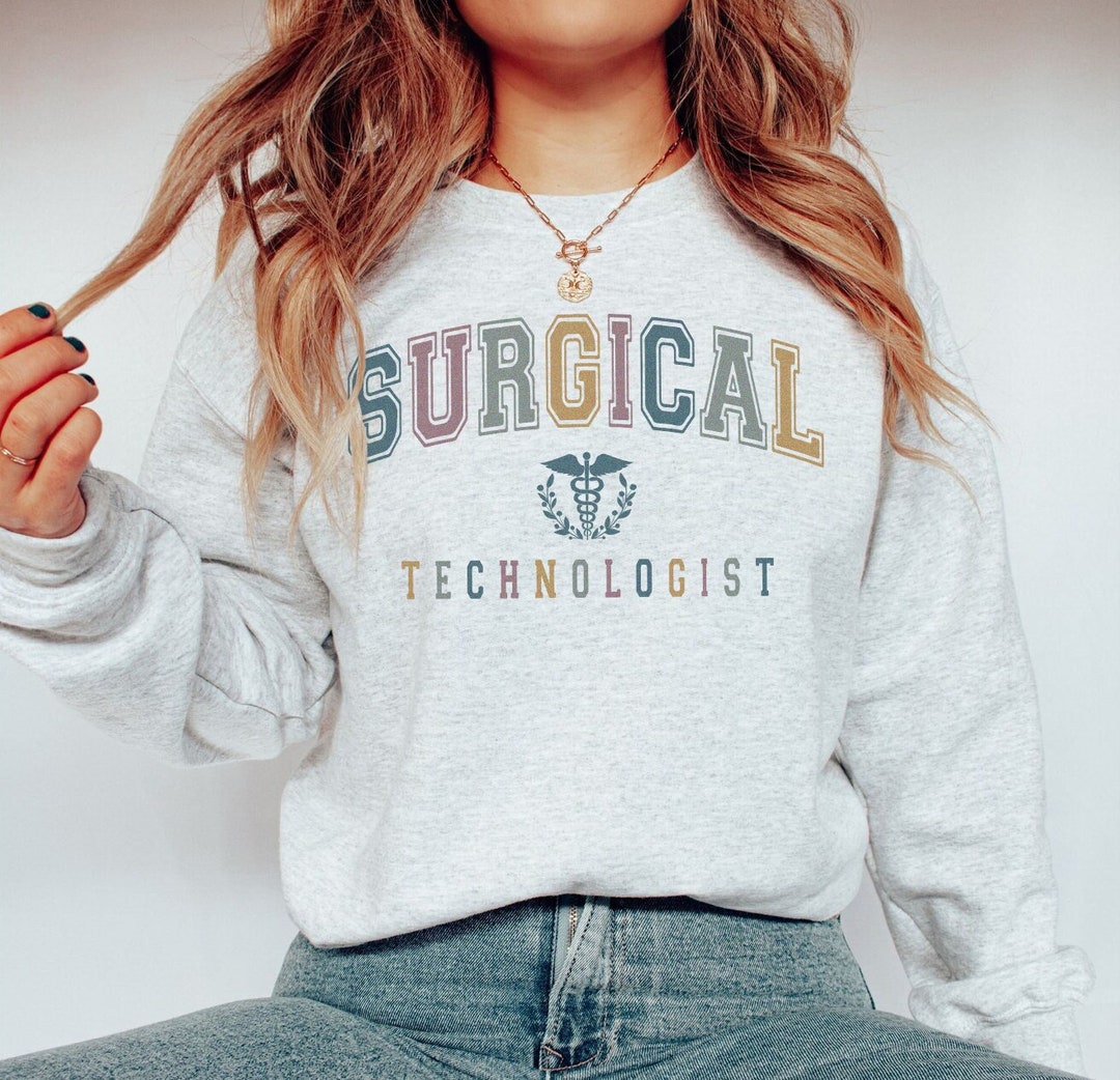 Surgical Tech Sweatshirt, Varsity Surg Tech Crewneck Sweater, Surgical ...