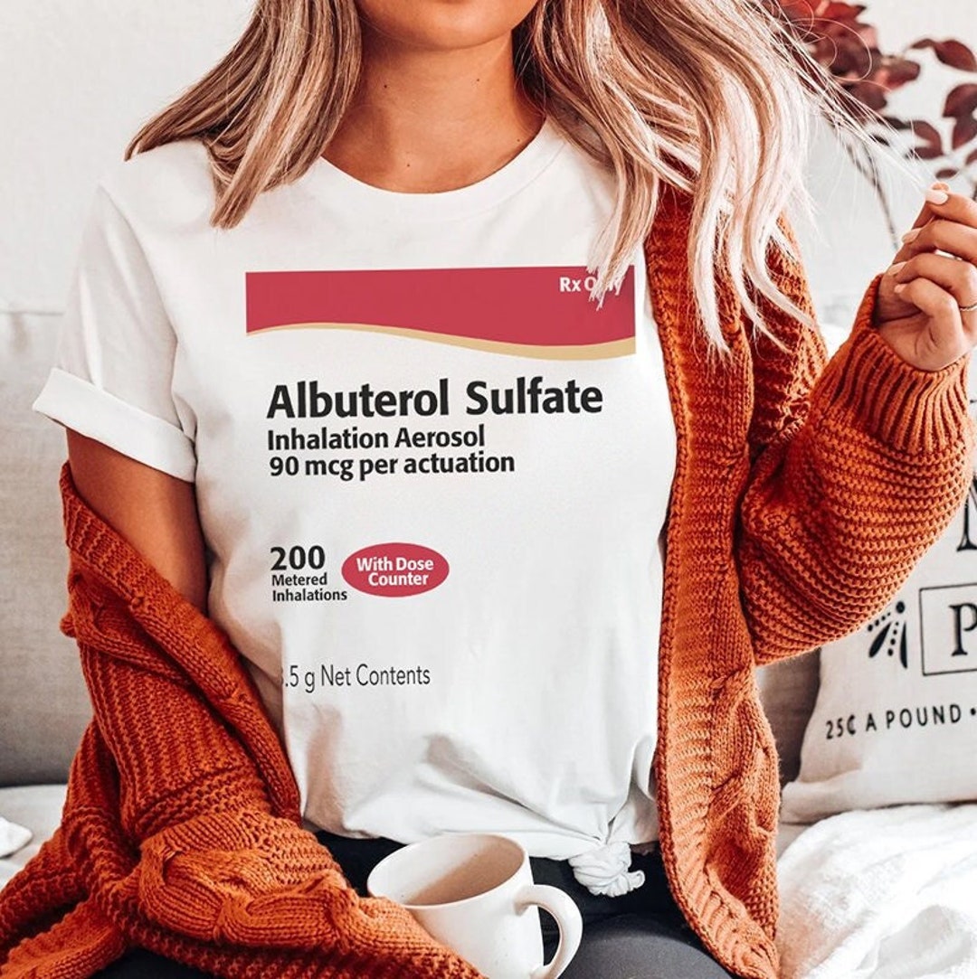 Albuterol Label Respiratory Therapist Nurse Halloween Costume T-shirt ...
