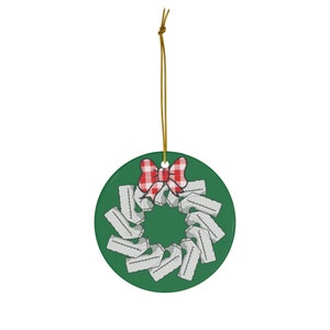 Christmas Gift for Nurse - Urinal Wreath Ceramic Ornament, Funny ...