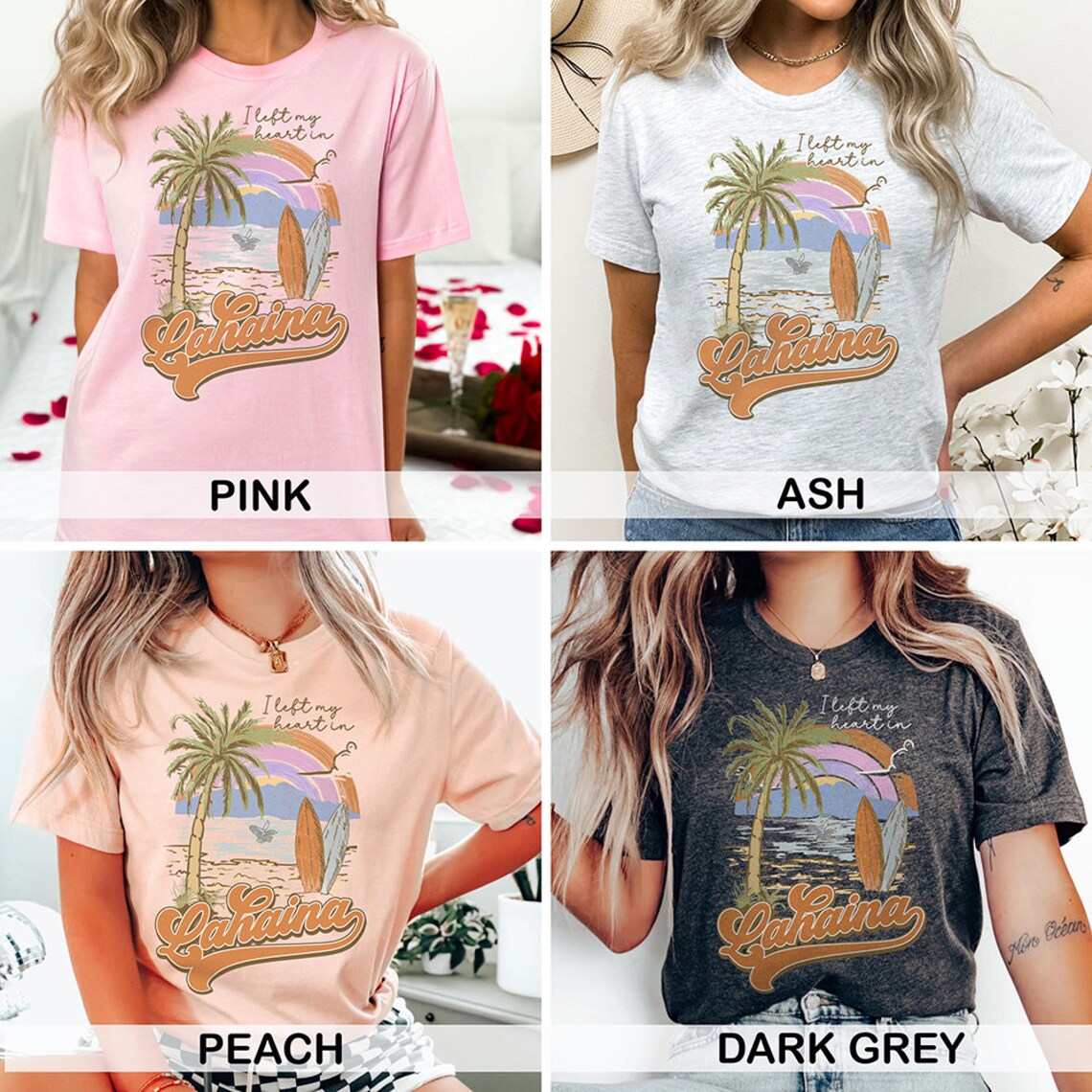 Lahaina Maui Shirt, Left My Heart in Lahaina, Hawaii Summer Vacation ...
