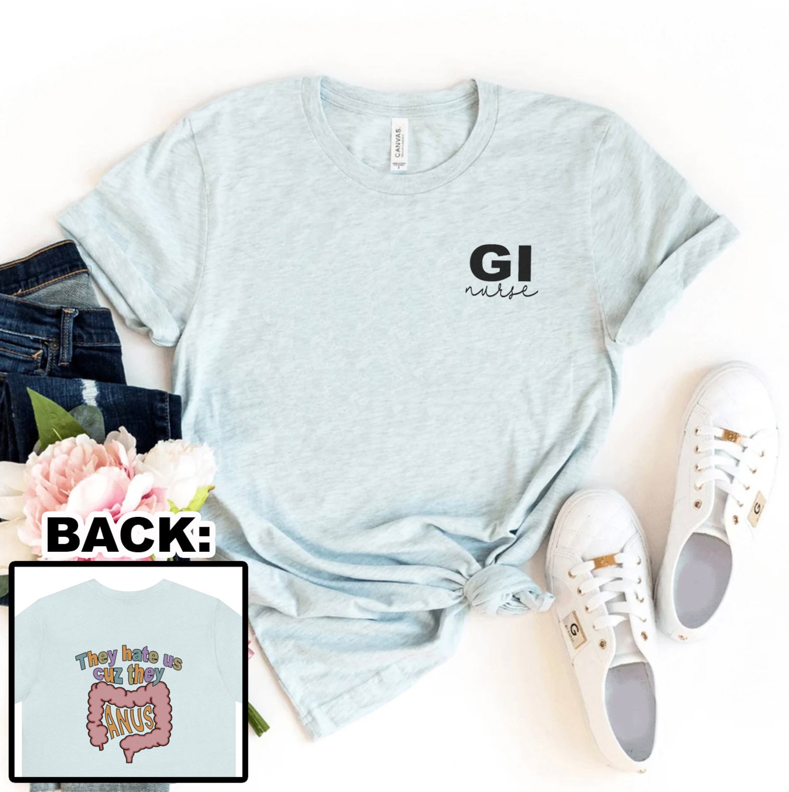 GI Nurse Crew Squad T-shirt, GI Nurses Week Shirts, Cute Gastro RN ...