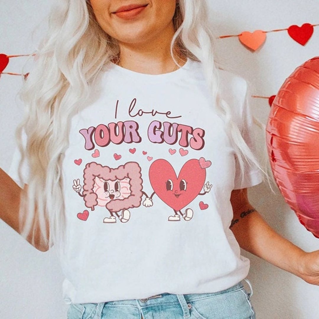 Retro GI Nurse Valentine's Day Shirt | I Love Your Guts Valentine Day T ...