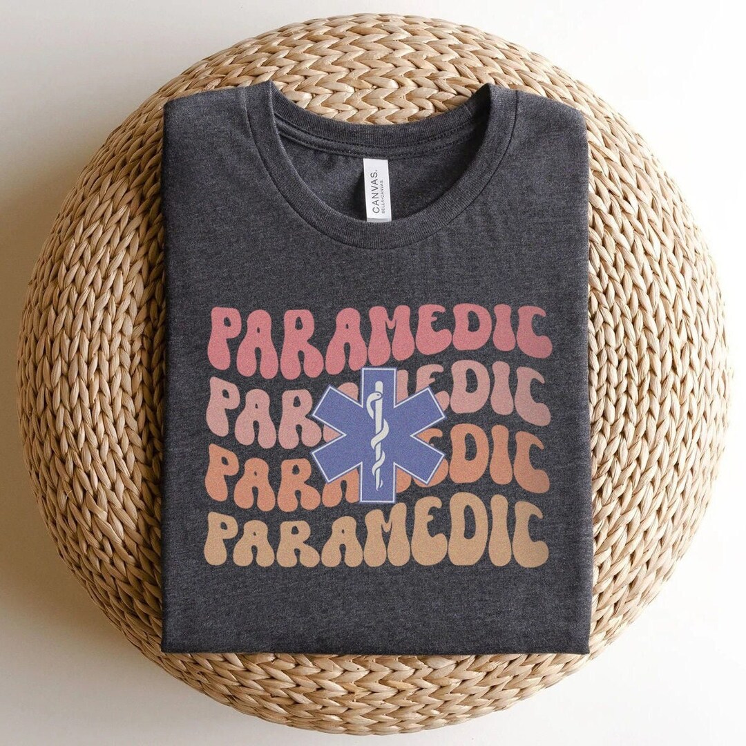 Retro Paramedic Shirt, EMS T-shirt, Groovy First Responder Emergency ...