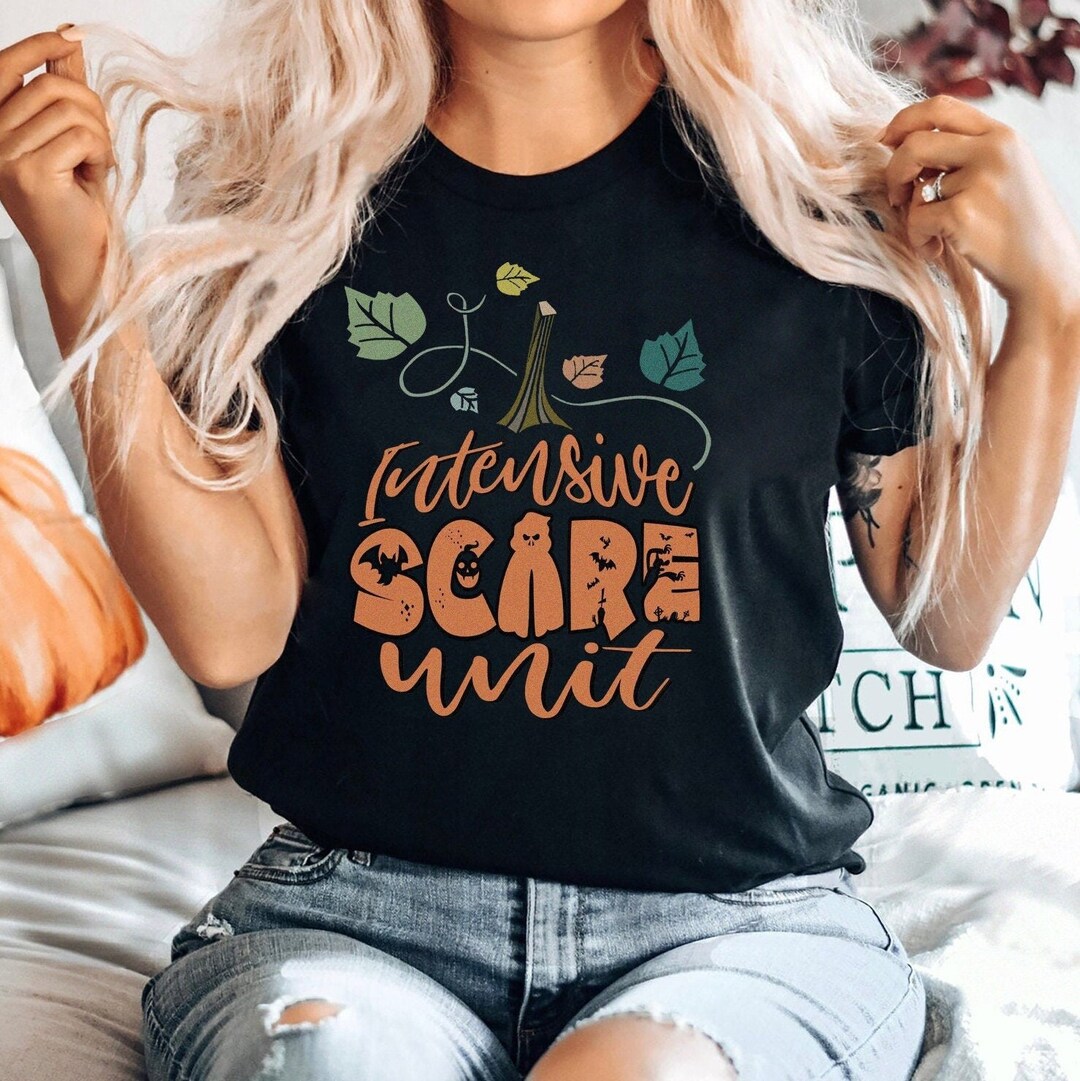 Intensive Scare Unit - Halloween ICU Nurse T-shirt, Halloween Gift ICU ...