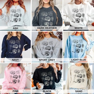 Neuro Nurse Sweatshirt - Neurology Anatomy Crewneck Sweater, Anatomical ...