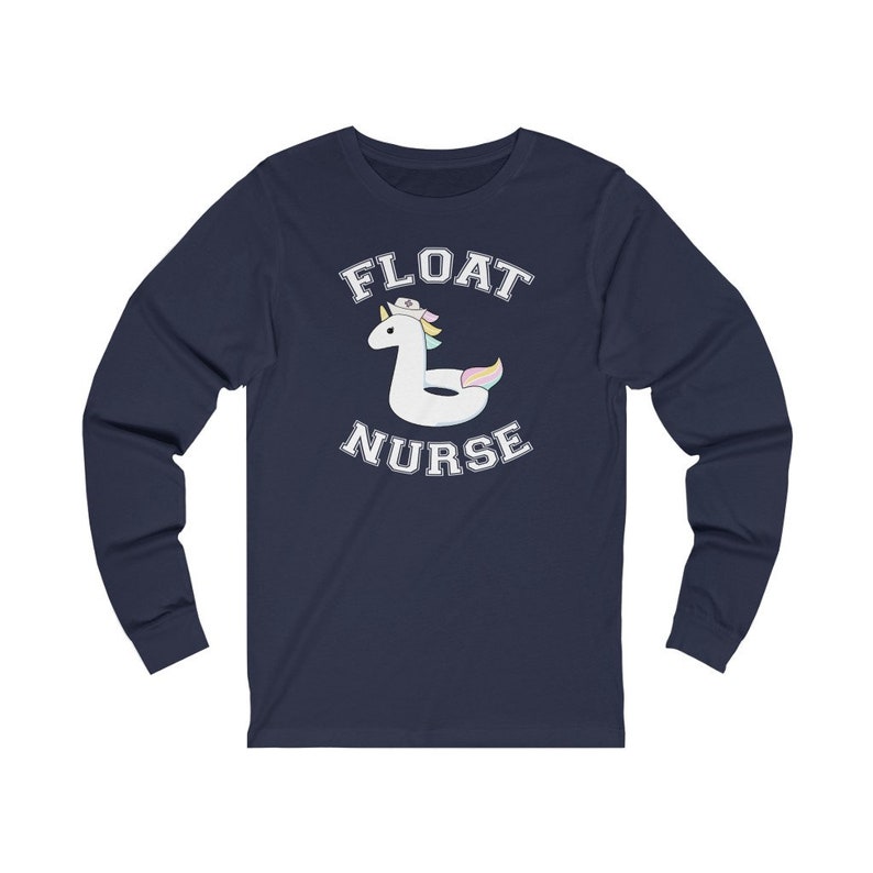 Float Pool Nurse Long Sleeve Shirt Funny Cute Float RN Shirt - Etsy