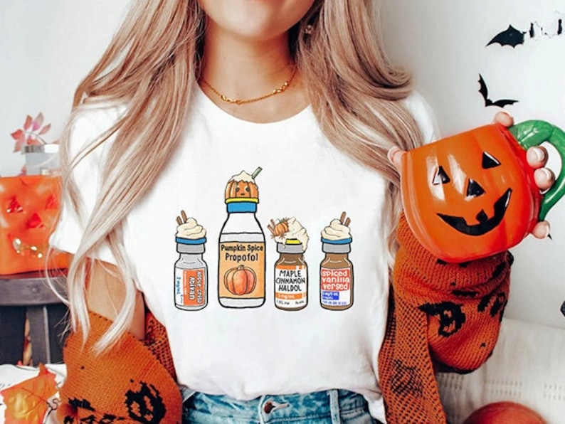 Fall Nurse Nursing T-shirt Funny Halloween Tee Crna Pacu ER - Etsy