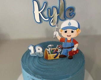 Plumber Cake Topper - Etsy
