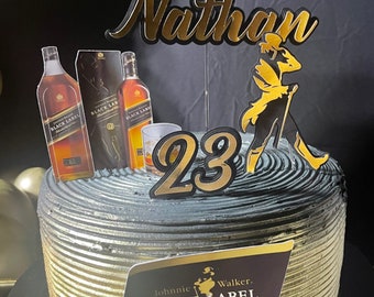 Whiskey Cake Topper - Etsy