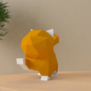 Playful Cat, Kitten, Calm, Hopeful,animal Origami, DIY, Decoration ...