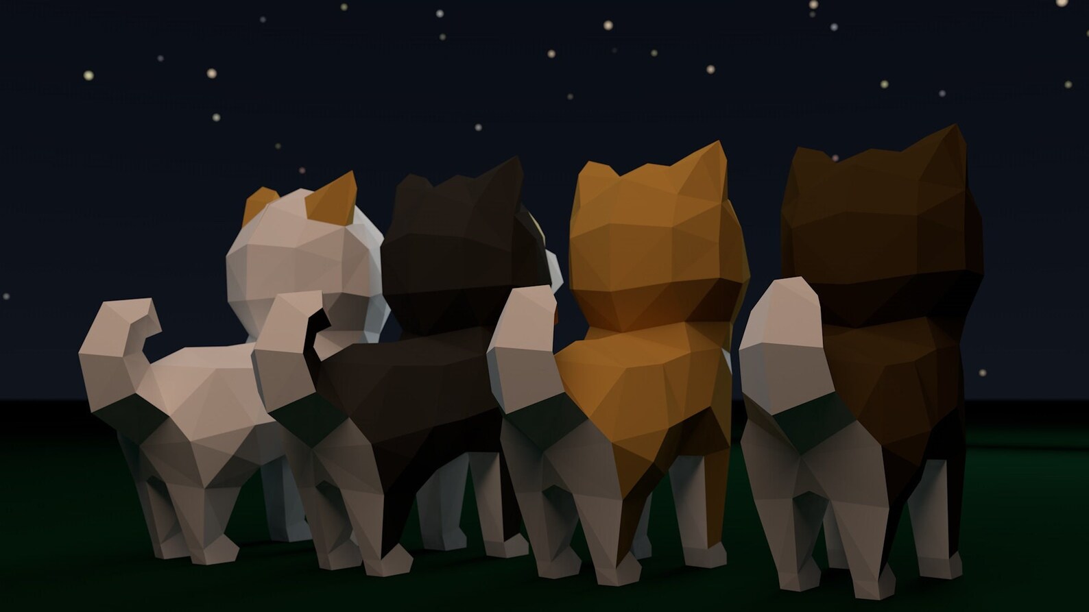 Shiba Inu, Dog, Animal Origami, DIY, Decoration, Homemade, 3D Paper ...