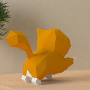 Playful Cat, Kitten, Calm, Hopeful,animal Origami, DIY, Decoration ...