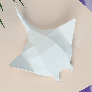 Manta Ray, 3D Origami Papercraft, Animal Origami, Decoration, Diy ...