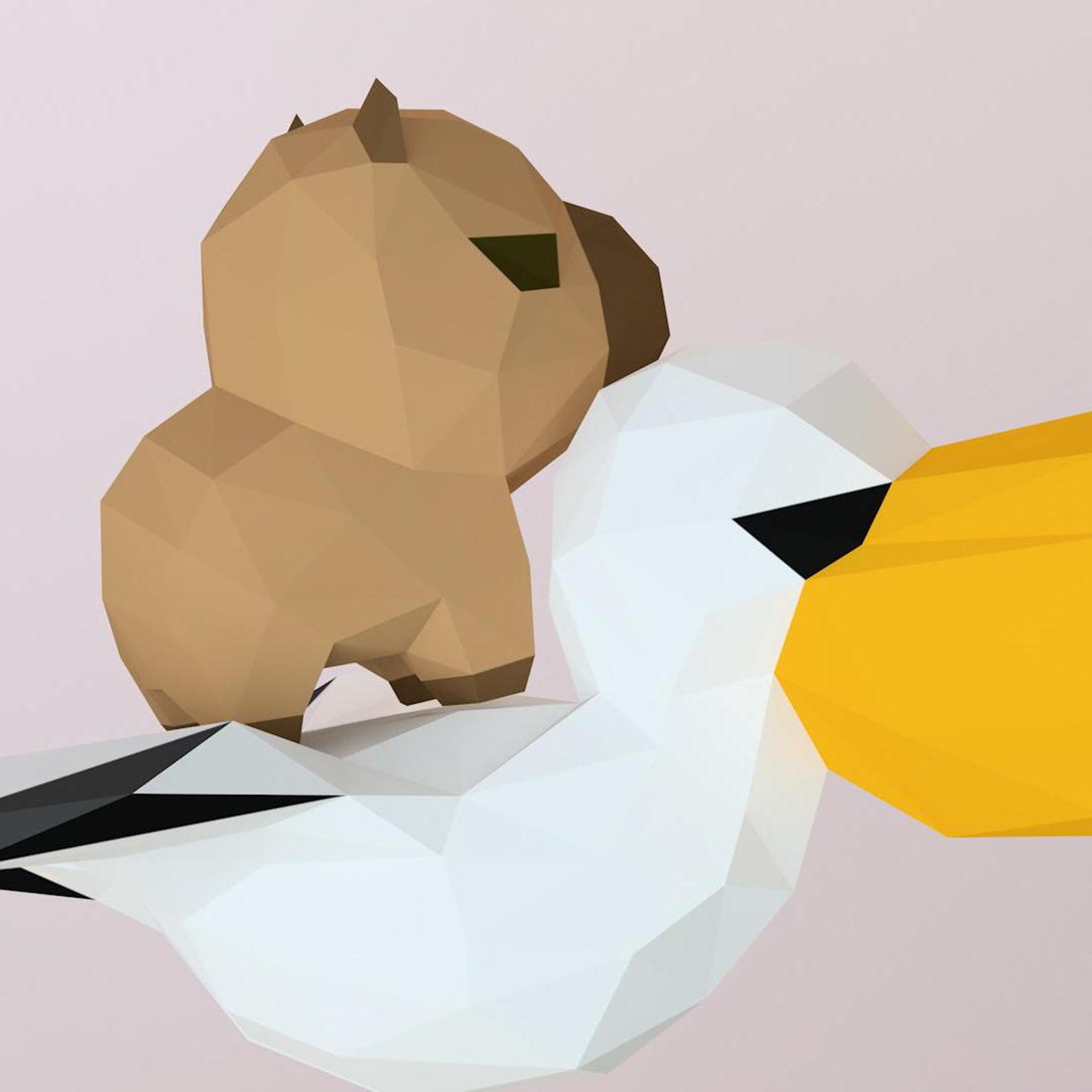 Capybara, Animal Origami, DIY, Decoration, Homemade, 3D Paper Sculpture ...