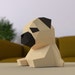 Pug, Dog, Animal Origami, DIY, Decoration, Homemade, 3D Paper Sculpture ...