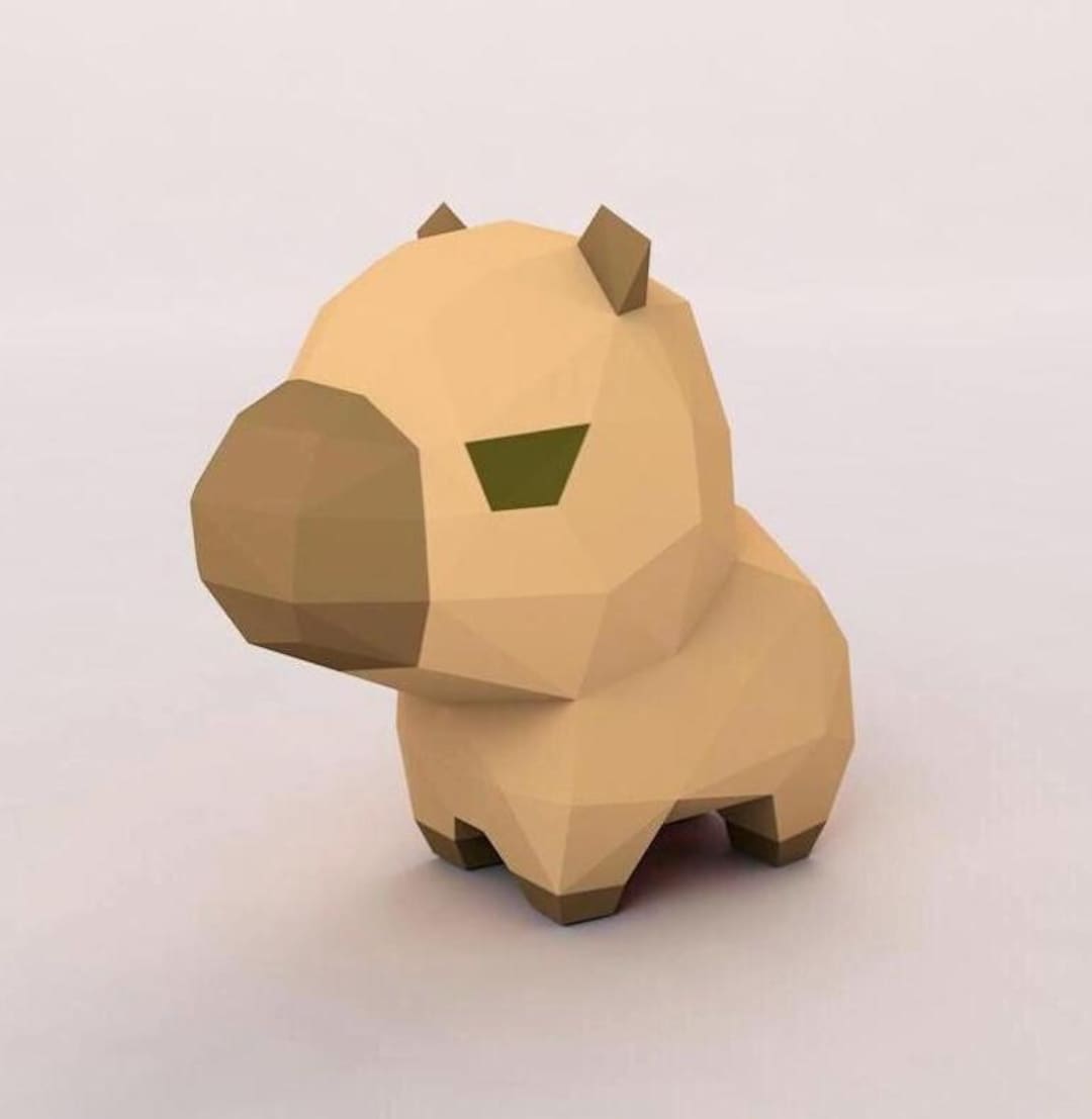 Capybara, Animal Origami, DIY, Decoration, Homemade, 3D Paper Sculpture ...