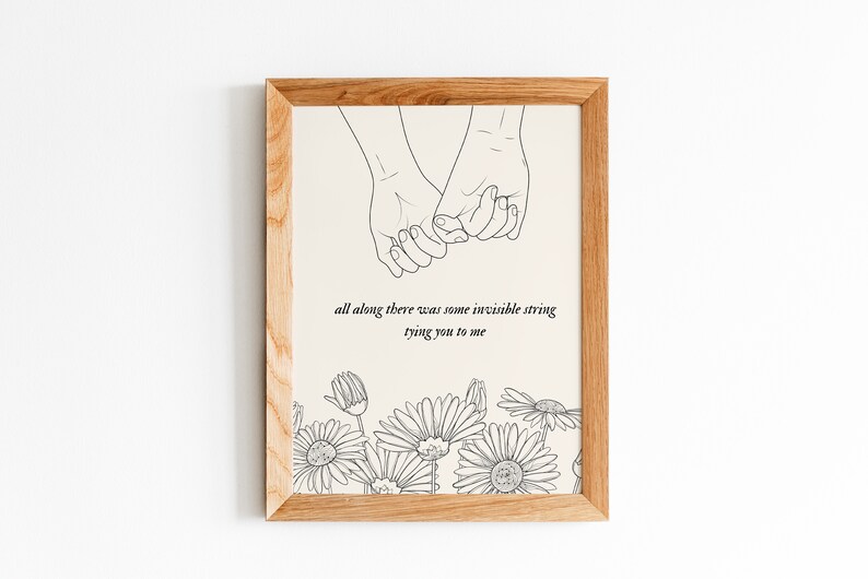 Invisible String Taylor Swift Folklore Fan Wall Art Etsy