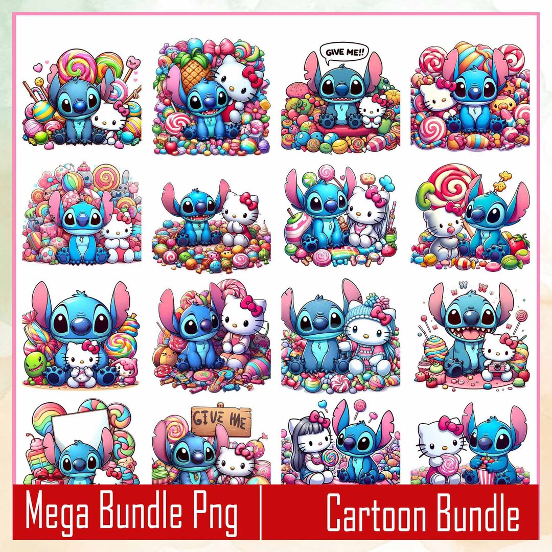 Lilo and Stitch SVG Bundle Stitch SVG Stitch Silhouette Stitch Clipart ...