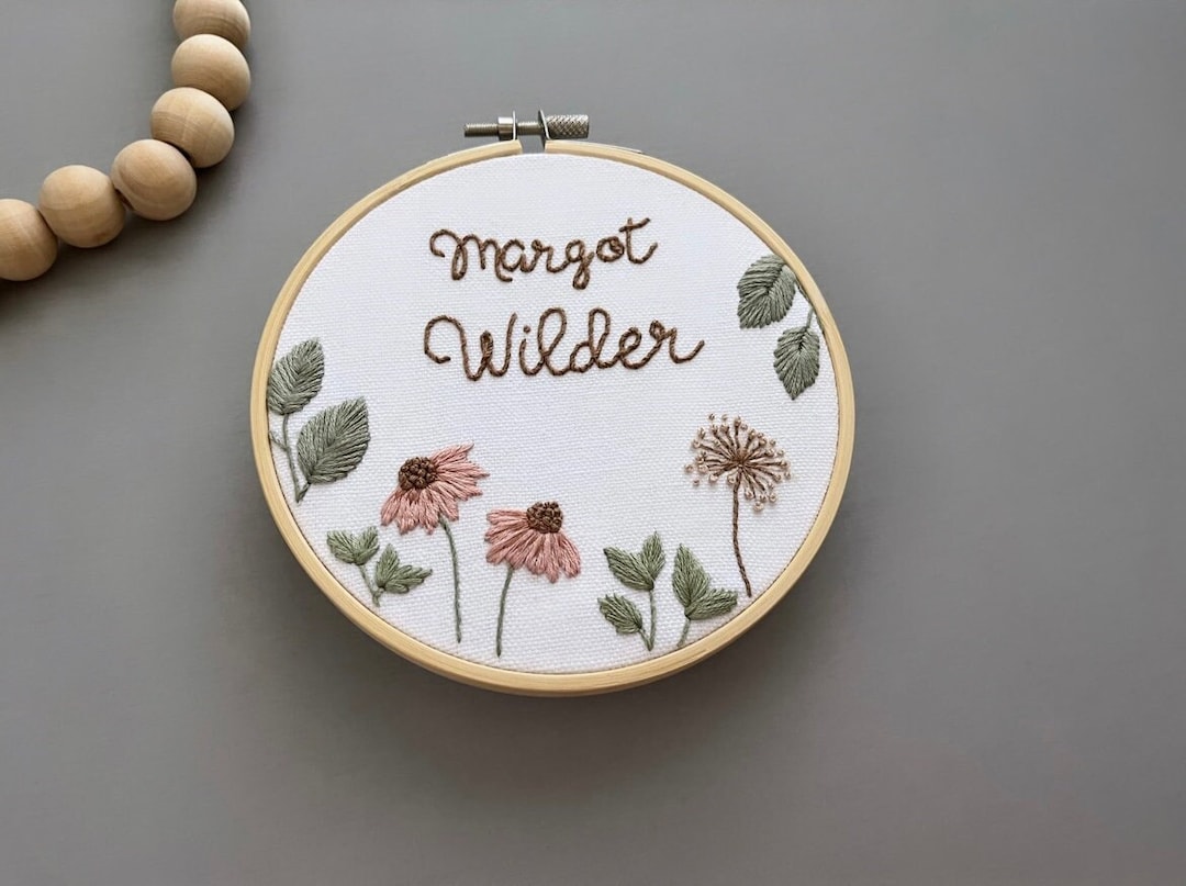 Personalized Baby Name Embroidery,custom Name Embroidery Hoop,baby ...