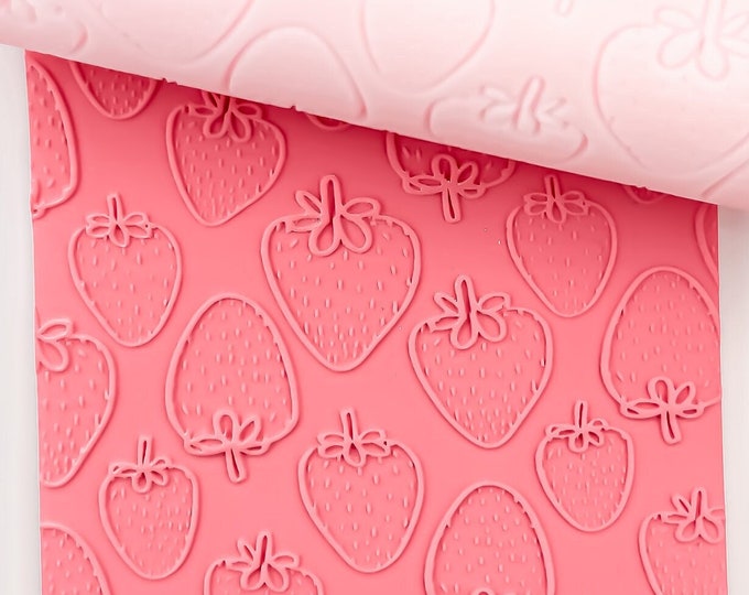 Polymer Clay Texture Roller |STRAWBERRIES| - Polymer Clay Texture ...