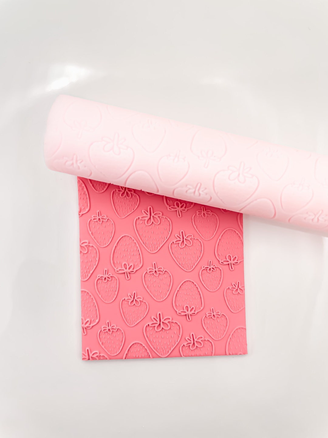 Polymer Clay Texture Roller |STRAWBERRIES| - Polymer Clay Texture ...