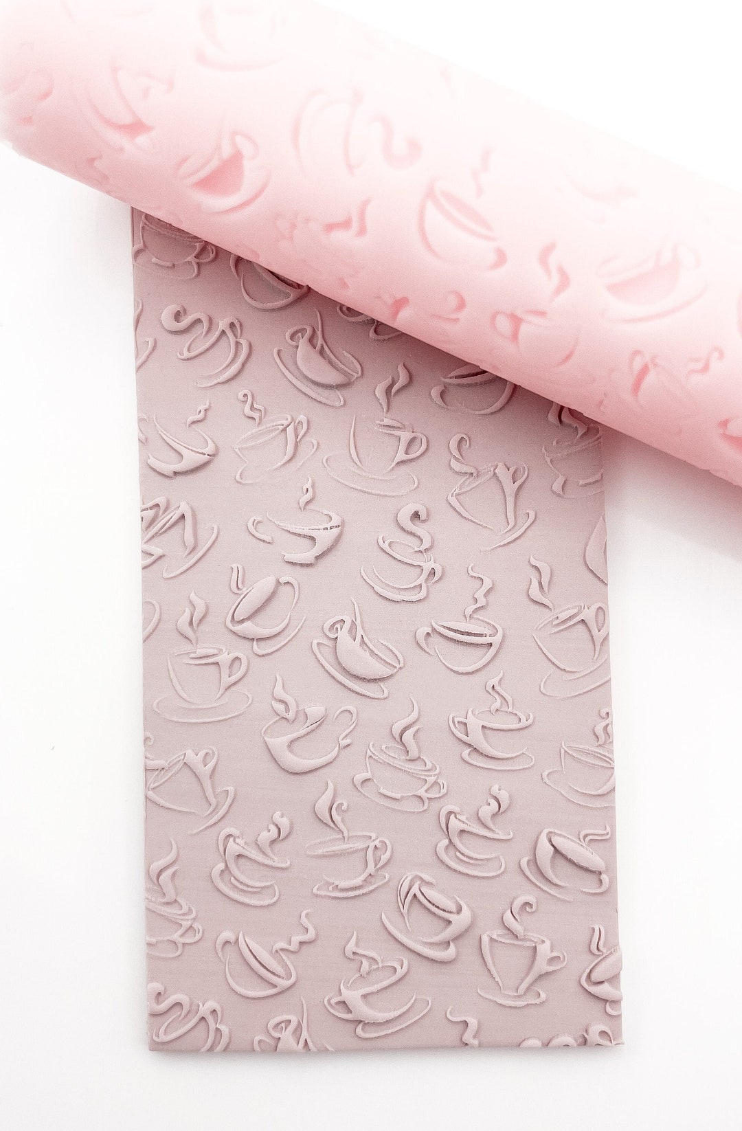 Polymer Clay Texture Roller |COFFEE CUPS| - Polymer Clay Texture ...