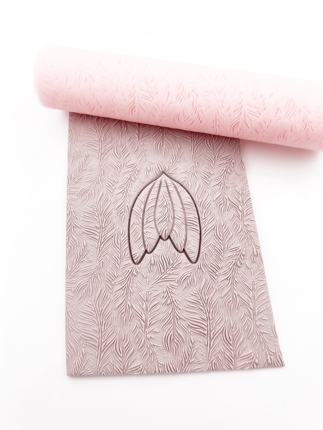 Polymer Clay Texture Roller |FEATHERS EMBOSS S| - Polymer Claytool ...