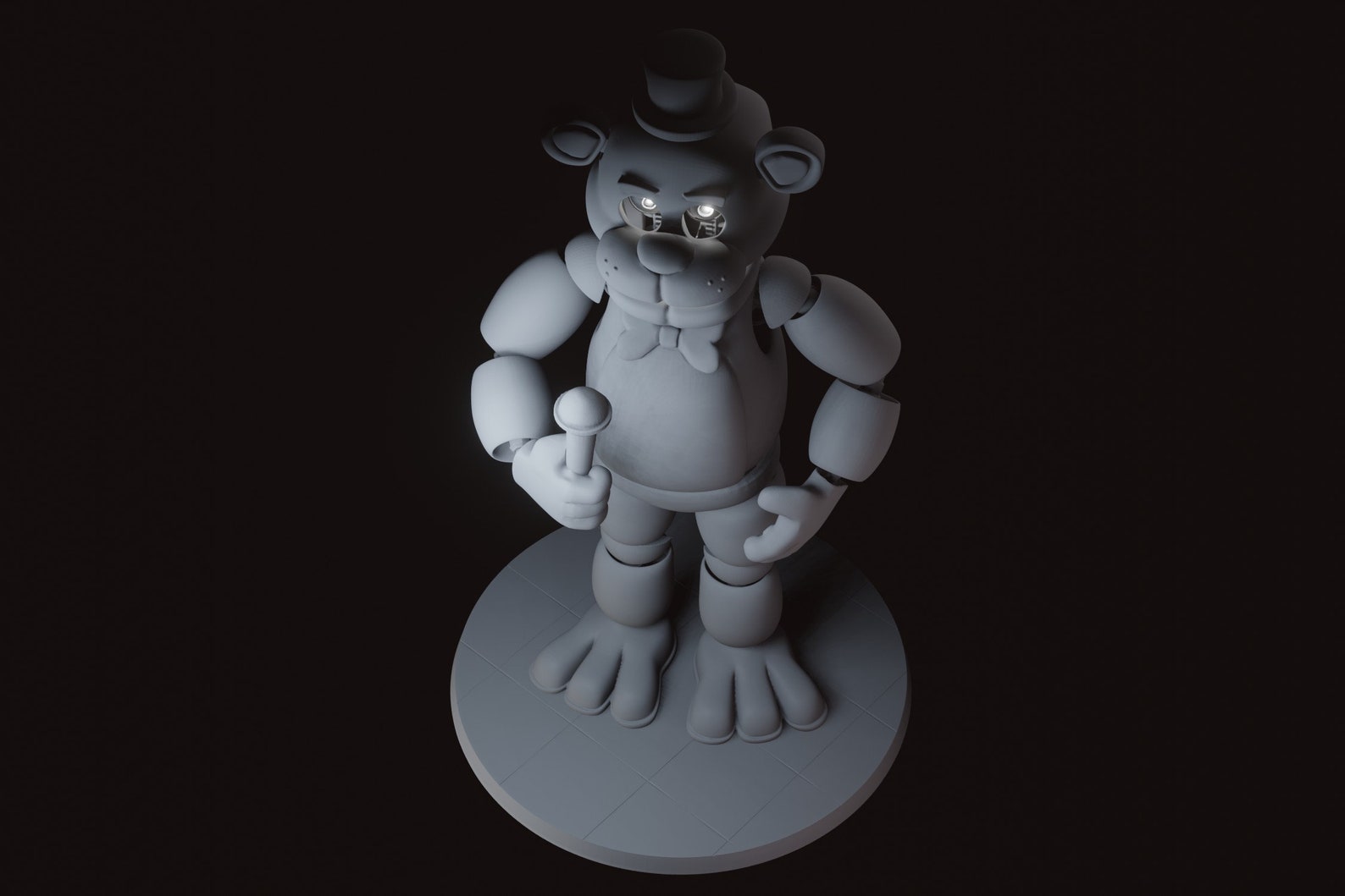 Freddy Fazbear 3D Printable Figure STL File Five Nights at Freddy's - Etsy