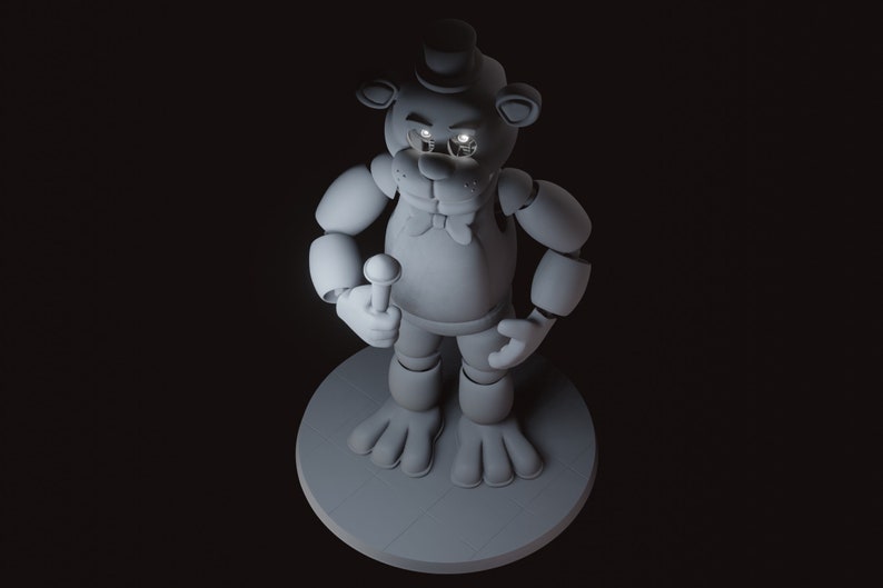 Freddy Fazbear 3D Printable Figure STL File Five Nights at Freddy's - Etsy