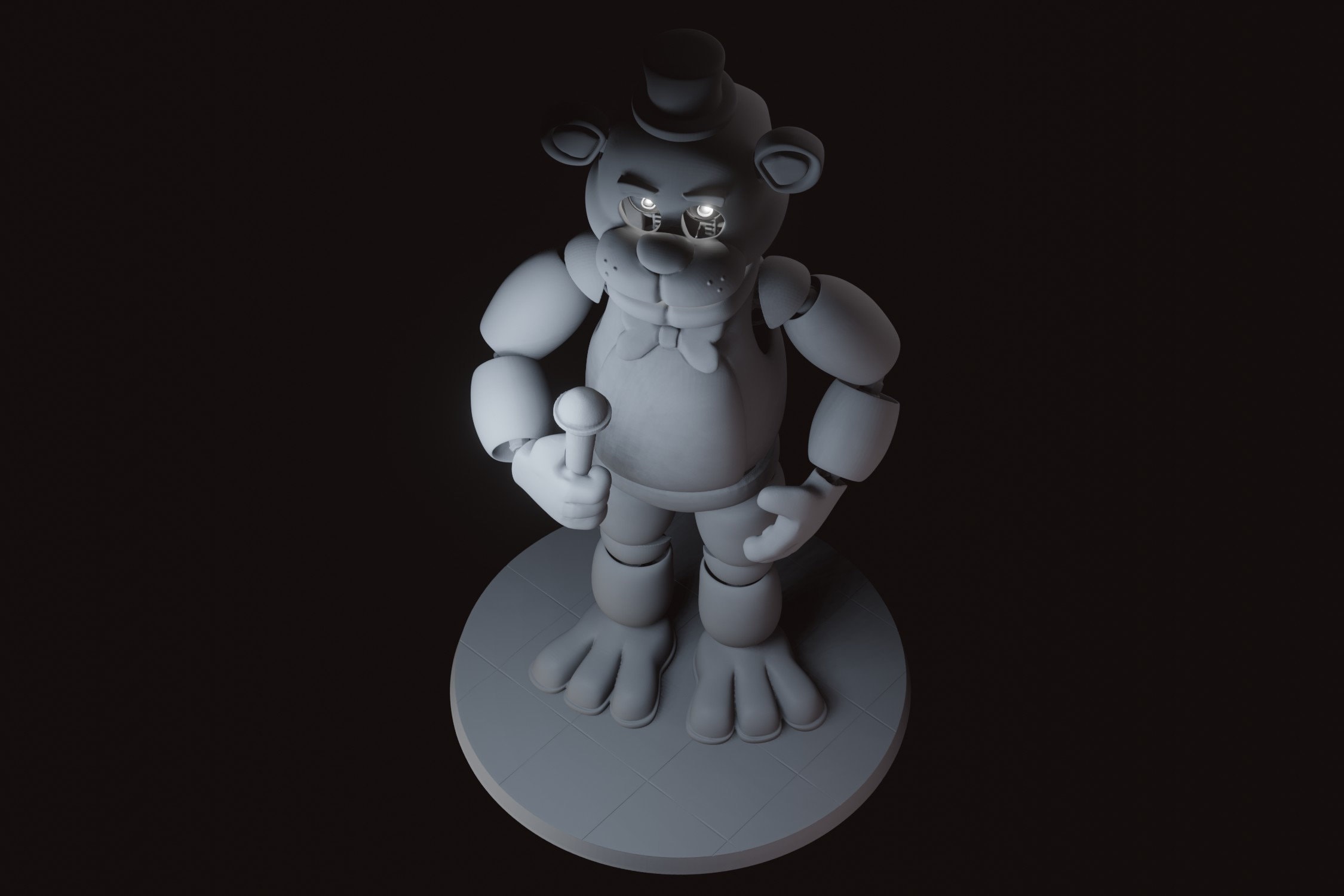 Freddy Fazbear 3D Printable Figure STL File Five Nights at Freddy's - Etsy