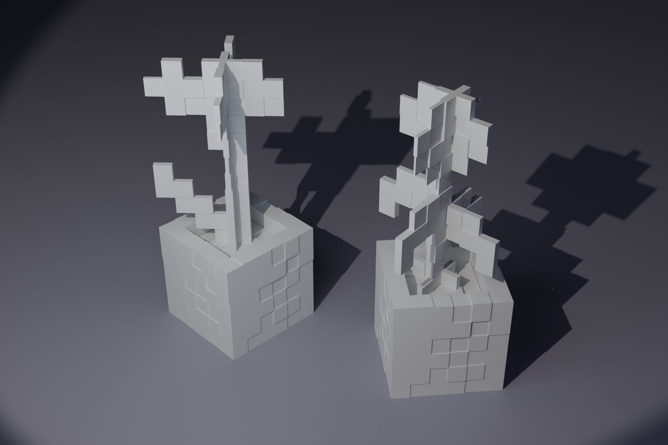 3D Printable Minecraft Flower Pot STL Files - Etsy
