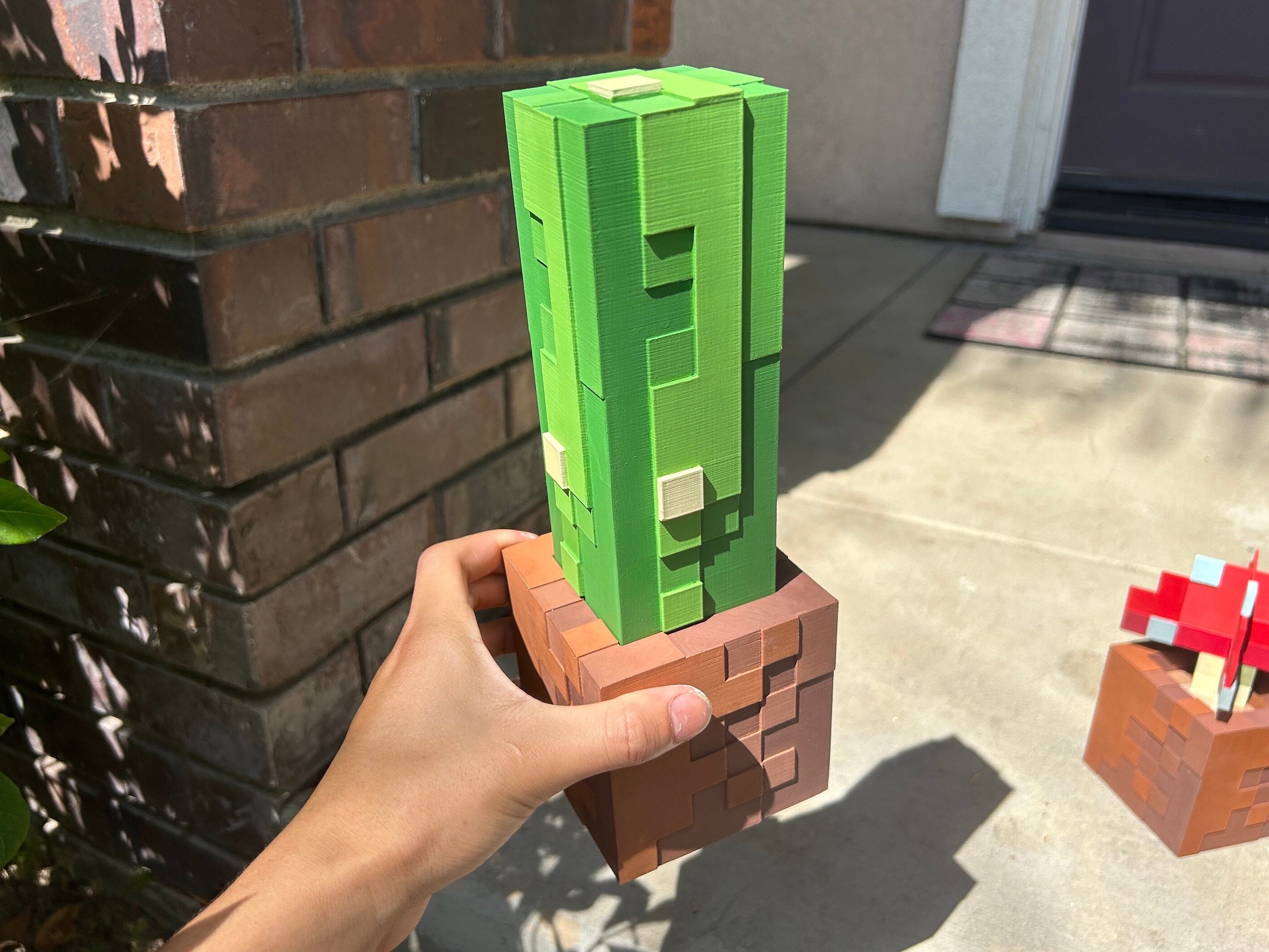 Minecraft Flower Pots Real Life Custom 3D Printed Pixel Art - Etsy