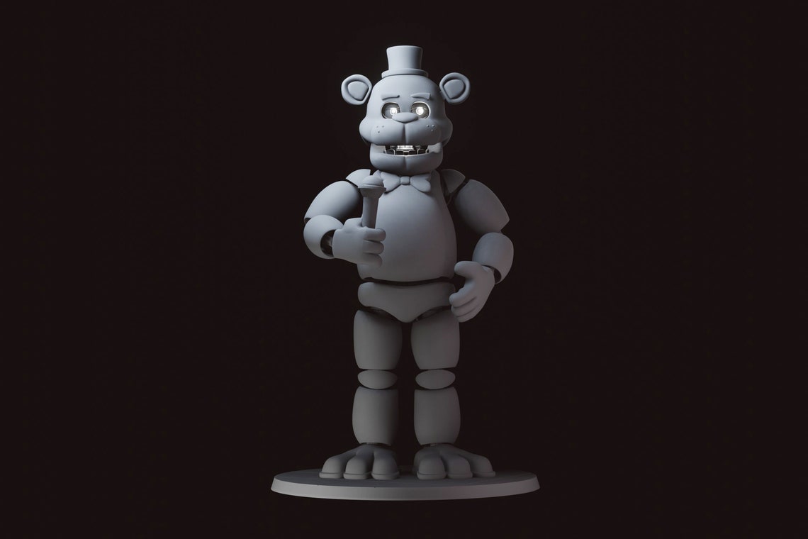 Freddy Fazbear 3D Printable Figure STL File Five Nights at Freddy's - Etsy
