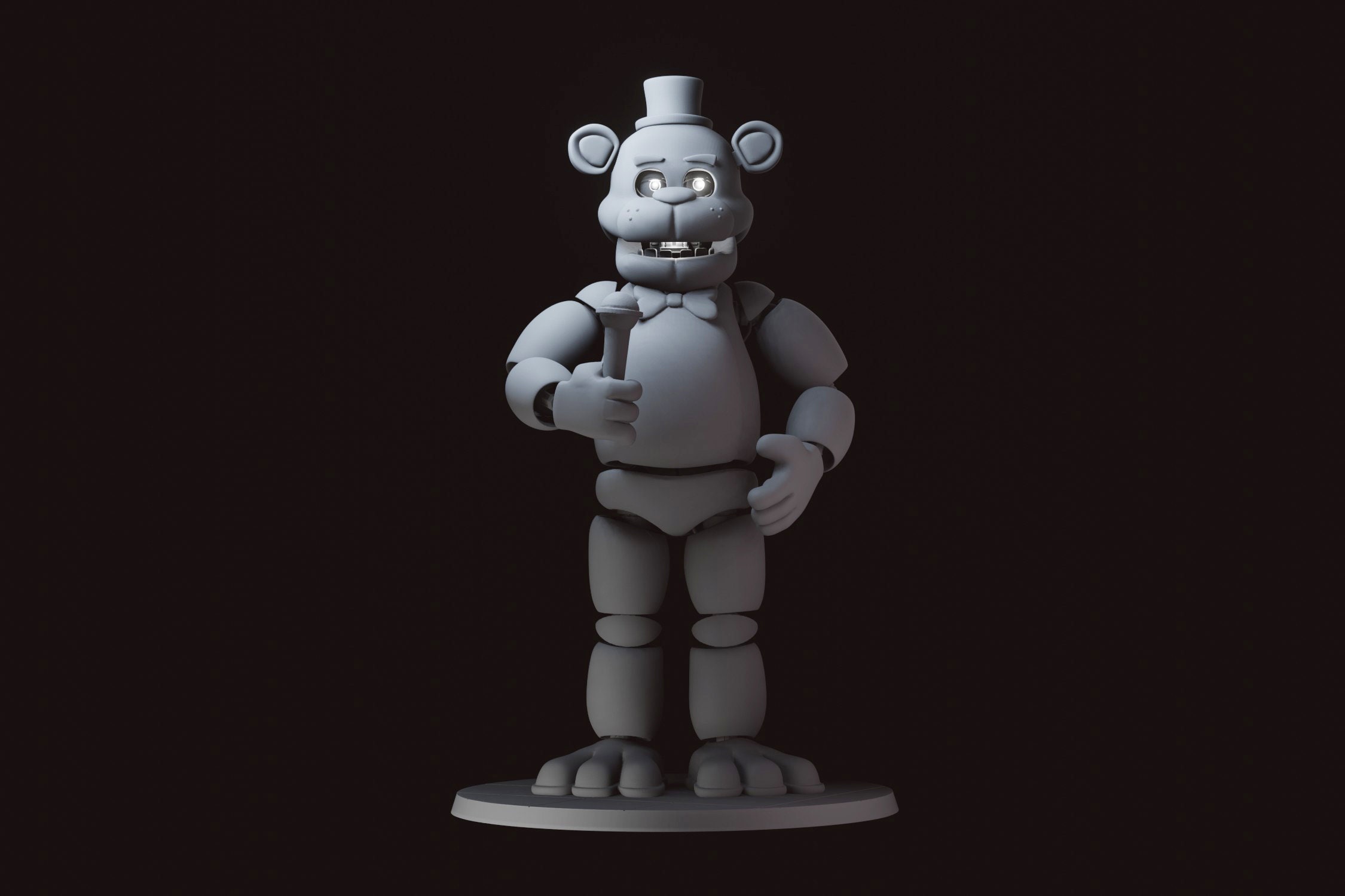 Freddy Fazbear 3D Printable Figure STL File Five Nights at Freddy's - Etsy