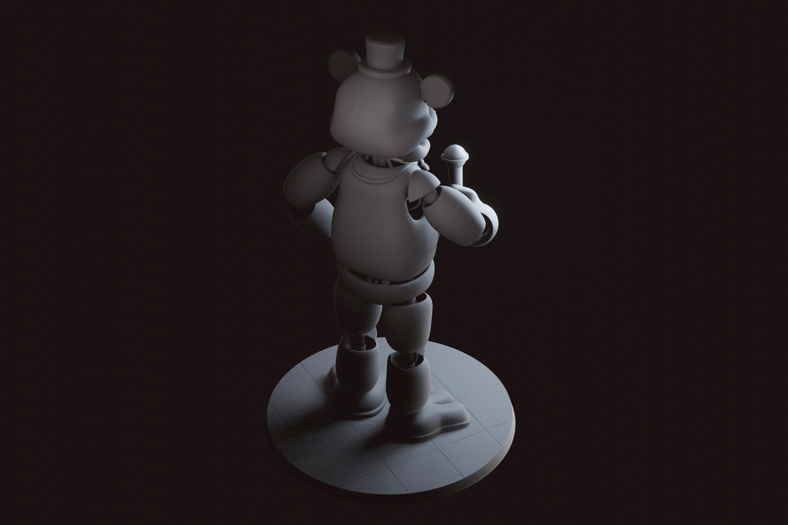 Freddy Fazbear 3D Printable Figure STL File Five Nights at Freddy's - Etsy
