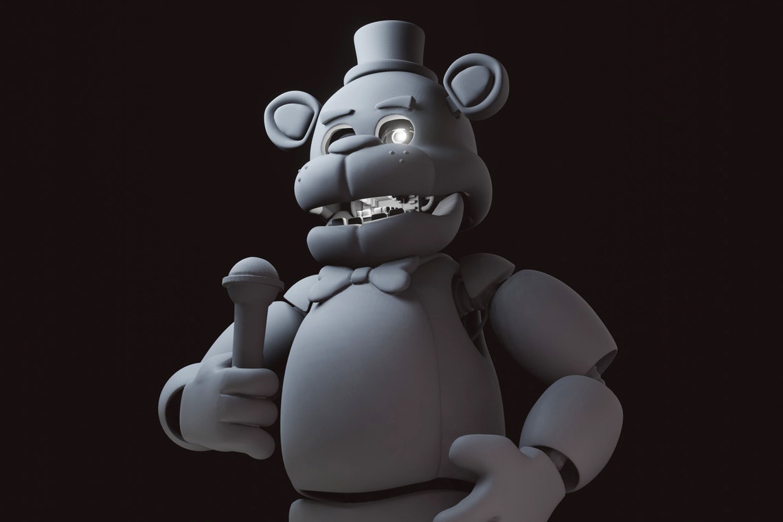 Freddy Fazbear 3D Printable Figure STL File Five Nights at Freddy's - Etsy