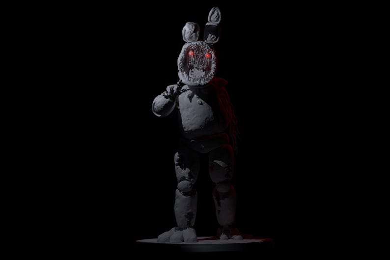 Withered Bonnie 3D Printable Figure STL File Five Nights at Freddy's - Etsy