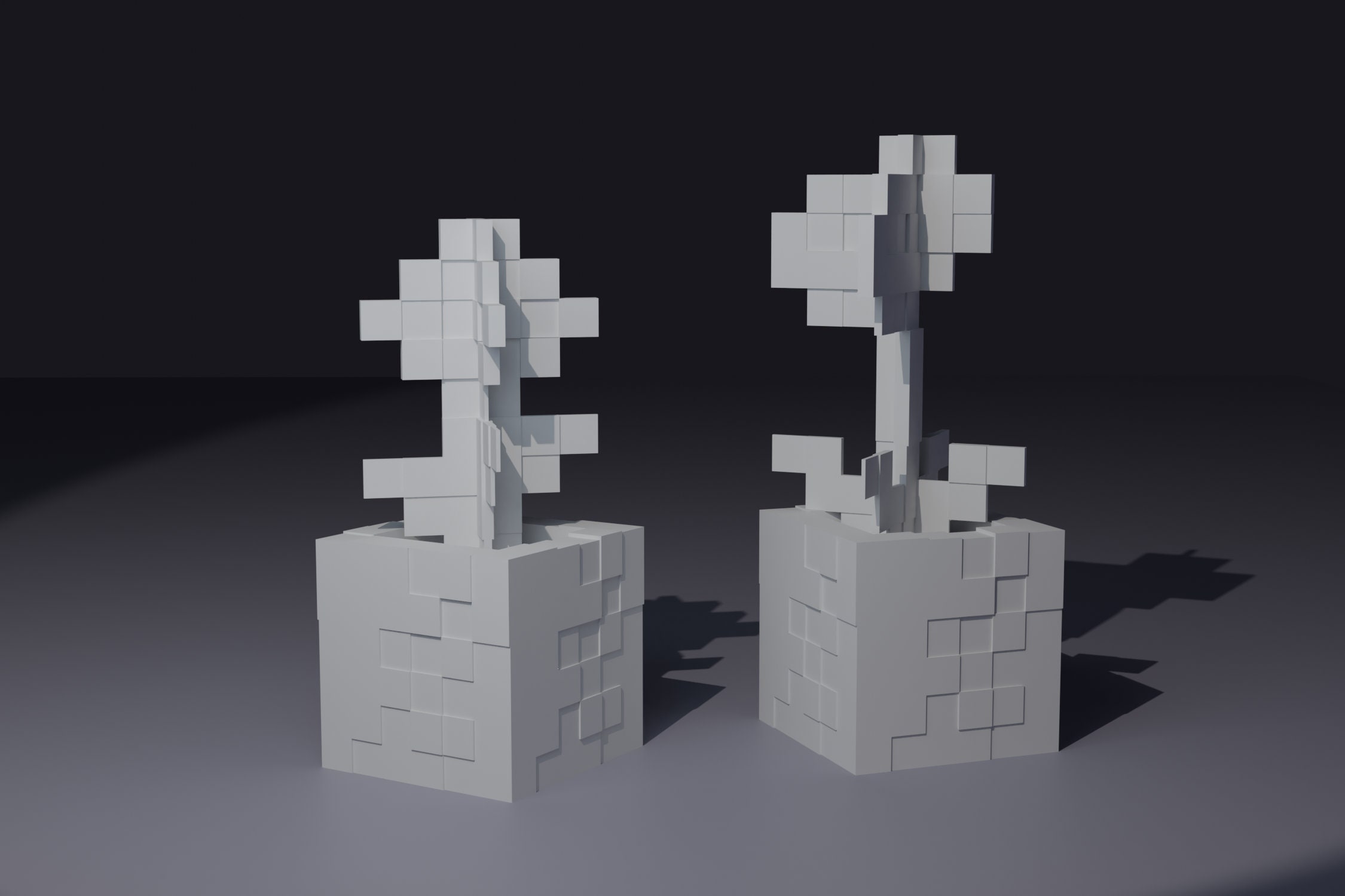 3D Printable Minecraft Flower Pot STL Files - Etsy
