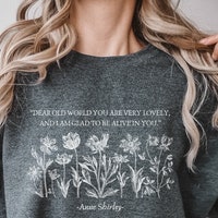 Anne of Green Gables Icon Chart Sweatshirt * Cottagecore Anne With an E ...