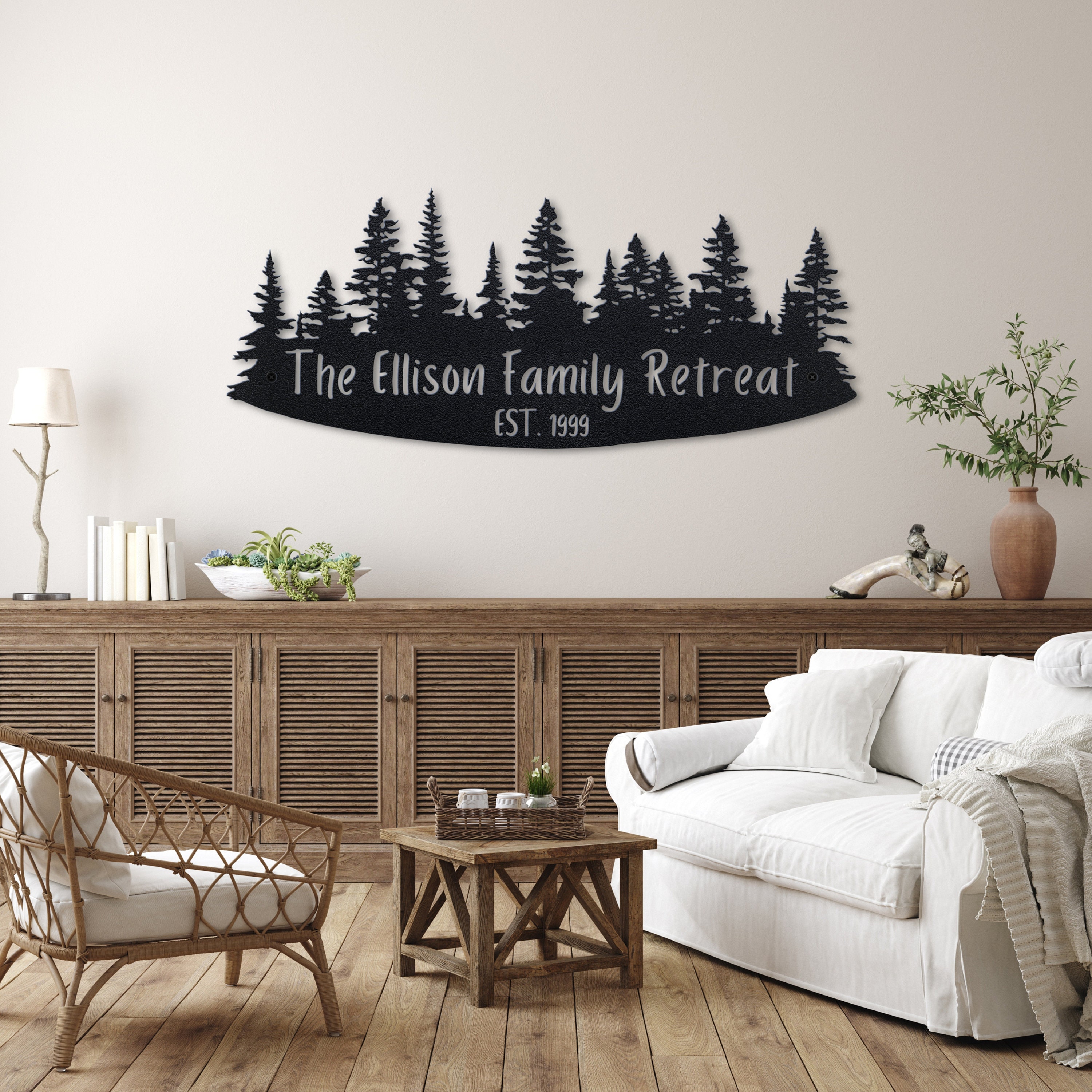 Personalized Forest Metal Sign - Suitable for Indoor and Outdoor Use - Etsy